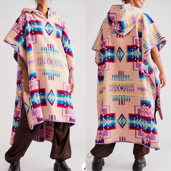 Pendleton | Jackets & Coats | Pendleton X Free People Hooded Poncho ...